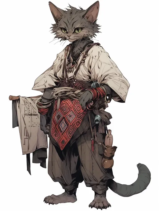 DnD Npc Character Art Illustrations Midjourney Prompt | PromptBase