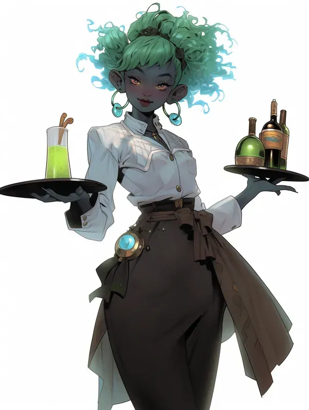 DnD Npc Character Art Illustrations Midjourney Prompt | PromptBase