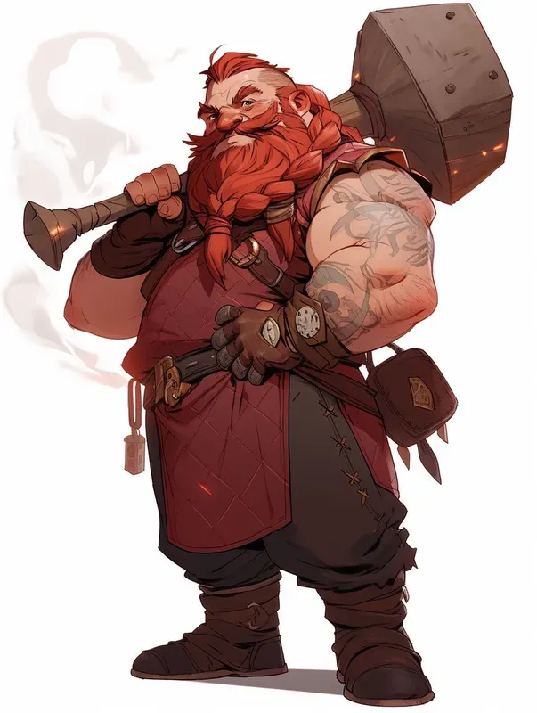 DnD Npc Character Art Illustrations Midjourney Prompt | PromptBase