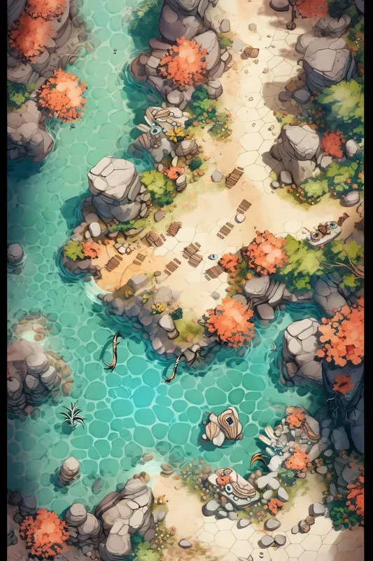 Tabletop Game Terrain Maps DnDs Midjourney Prompt | PromptBase
