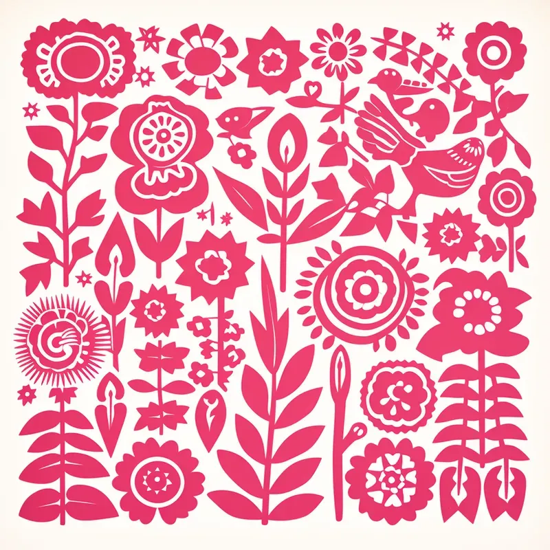 Papel Picado Style Mexican Folk Art Midjourney Prompt | PromptBase