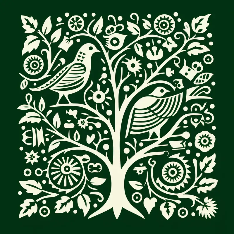 Papel Picado Style Mexican Folk Art Midjourney Prompt | PromptBase