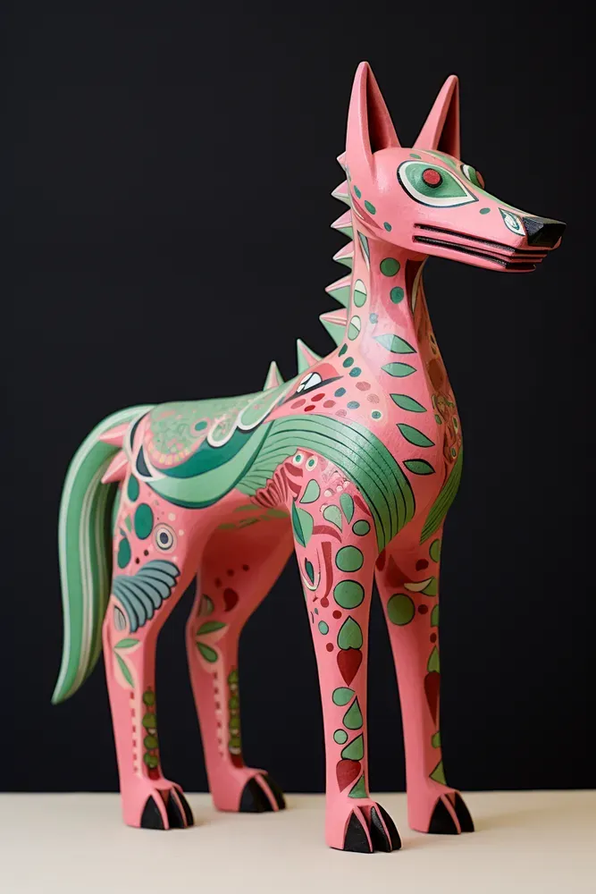 Oaxacan Alebrijes Mexican Wood Figures Midjourney Prompt | PromptBase