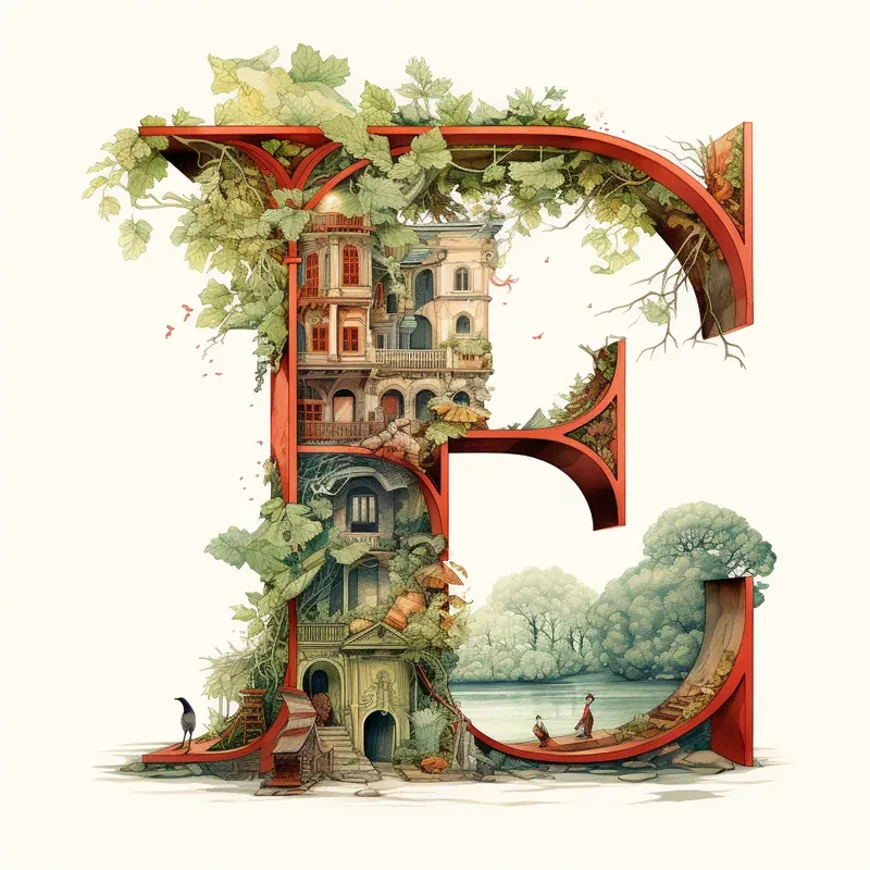 Illustrated Storybook Letters Alphabets Midjourney Prompt | PromptBase