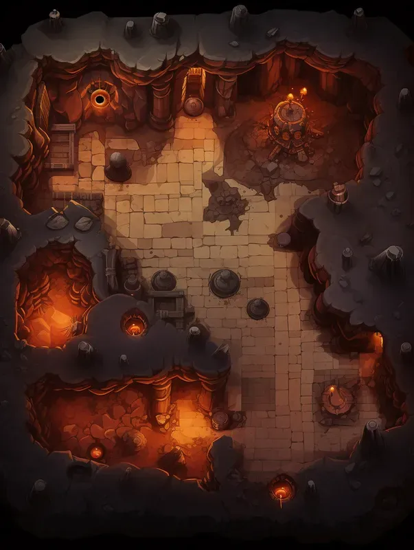 DnD Interior And Building Maps Art Games Midjourney Prompt | PromptBase