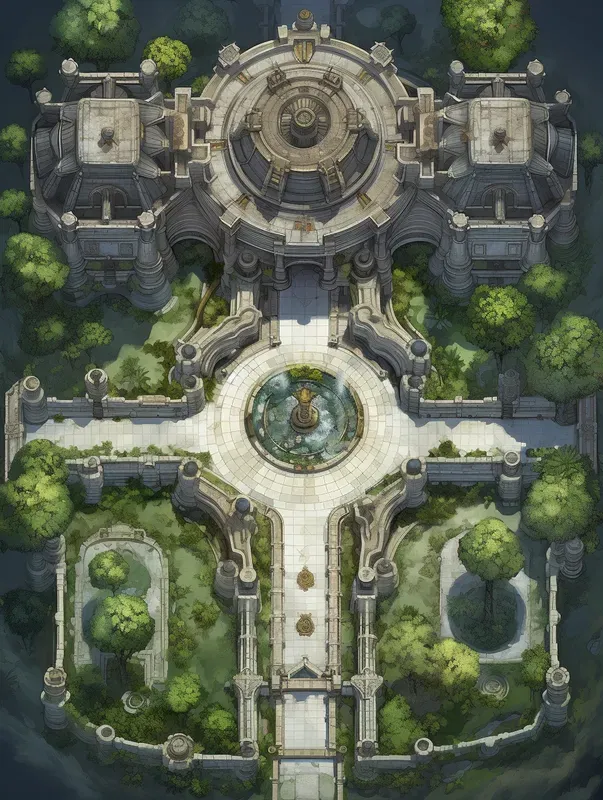 DnD Interior And Building Maps Art Games Midjourney Prompt | PromptBase