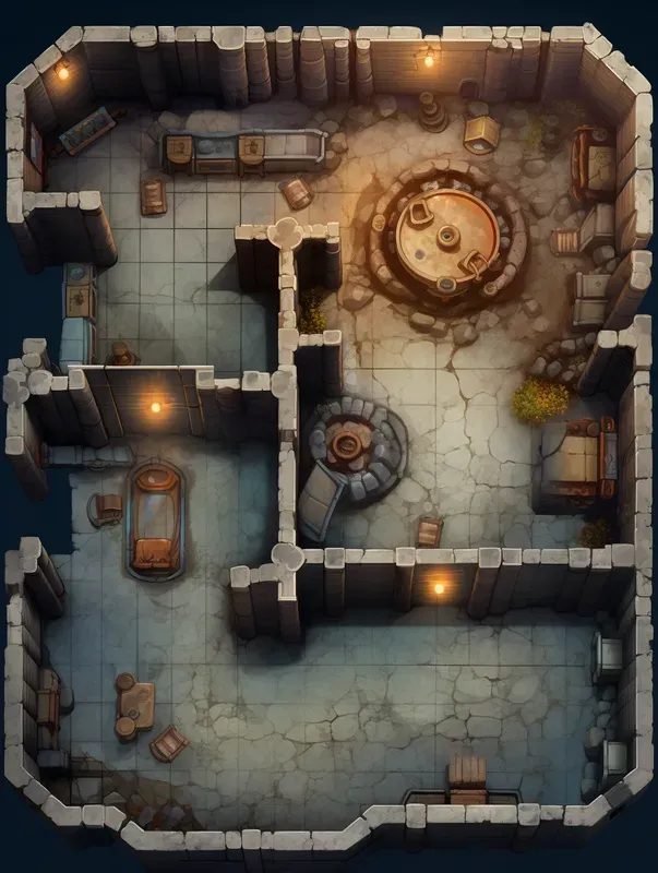 DnD Interior And Building Maps Art Games Midjourney Prompt | PromptBase