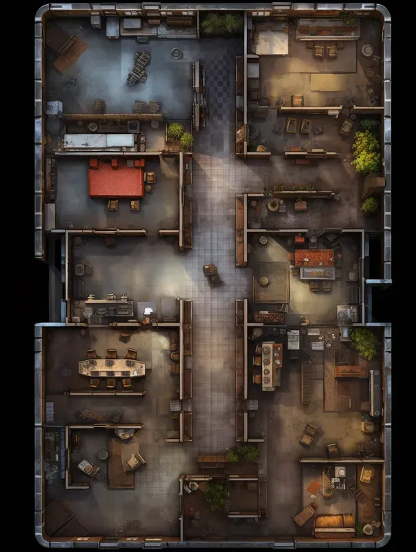 DnD Interior And Building Maps Art Games Midjourney Prompt | PromptBase