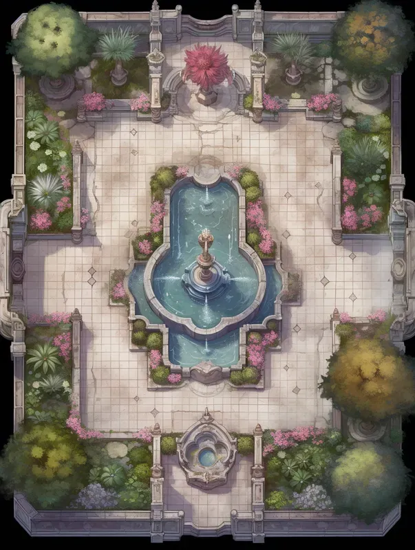 DnD Interior And Building Maps Art Games Midjourney Prompt | PromptBase