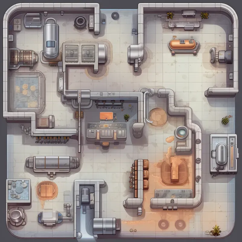 RPG Game Maps Overhead Designs Midjourney Prompt | PromptBase