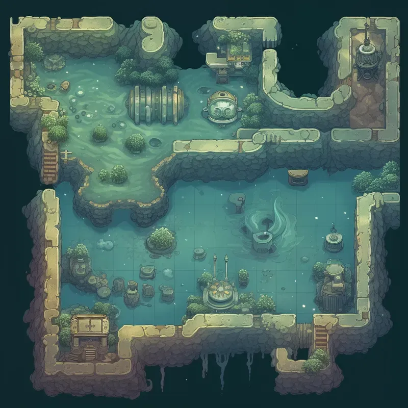 RPG Game Maps Overhead Designs Midjourney Prompt | PromptBase