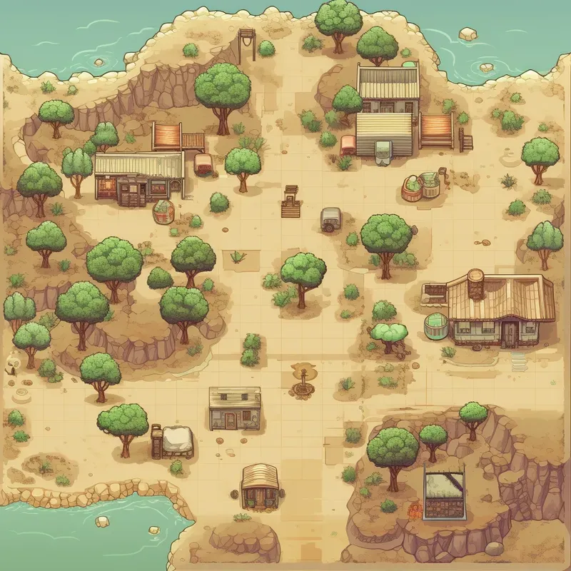 RPG Game Maps Overhead Designs Midjourney Prompt | PromptBase