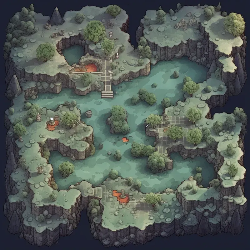 RPG Game Maps Overhead Designs Midjourney Prompt | PromptBase