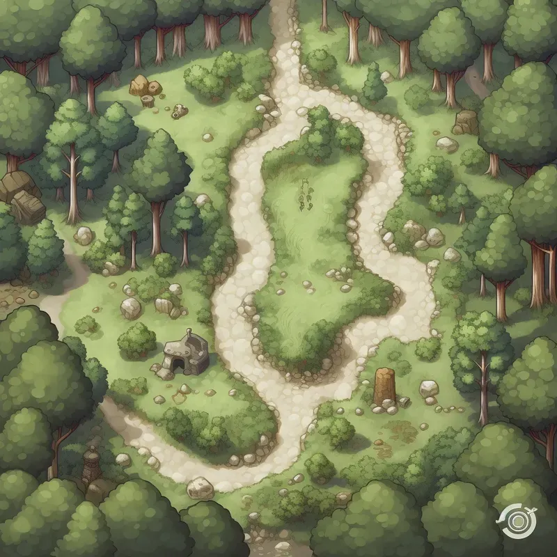 RPG Game Maps Overhead Designs Midjourney Prompt | PromptBase