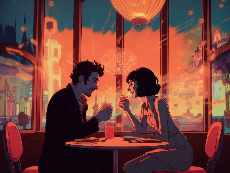 Lofi Style Noir Animation Stills Midjourney Prompt | PromptBase