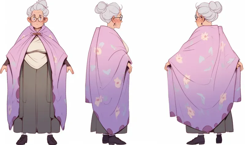 Turnaround Sheets Anime Characters Midjourney Prompt | PromptBase