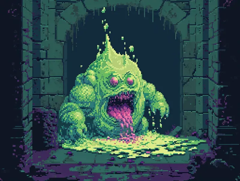 Gothic Pixel Video Game Art Midjourney Prompt | PromptBase