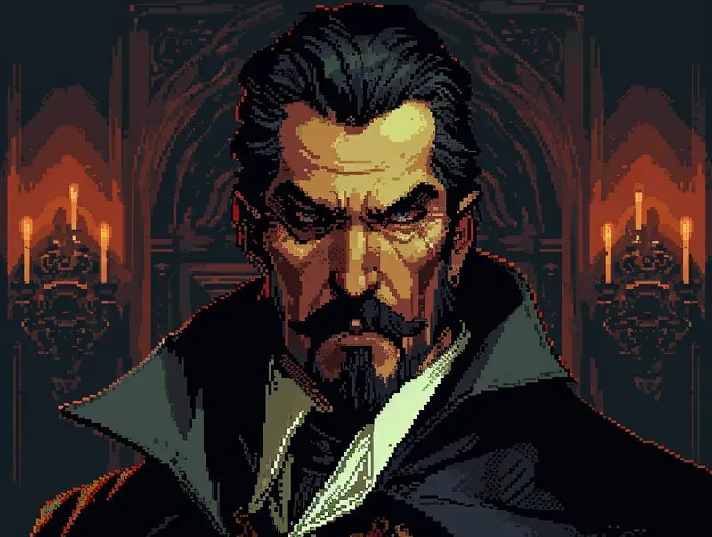 Gothic Pixel Video Game Art Midjourney Prompt | PromptBase