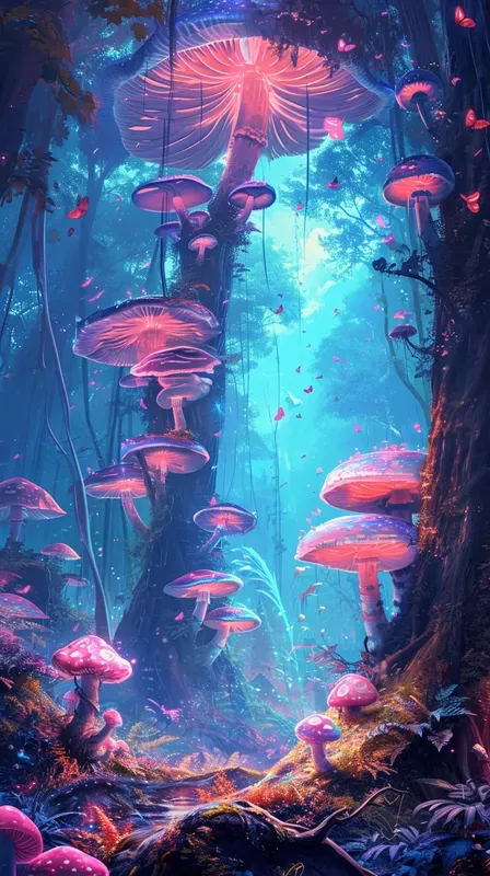 Lisa Frank Psychedelic Landscape Posters Midjourney Prompt | PromptBase