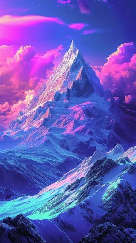 Lisa Frank Psychedelic Landscape Posters Midjourney Prompt | PromptBase