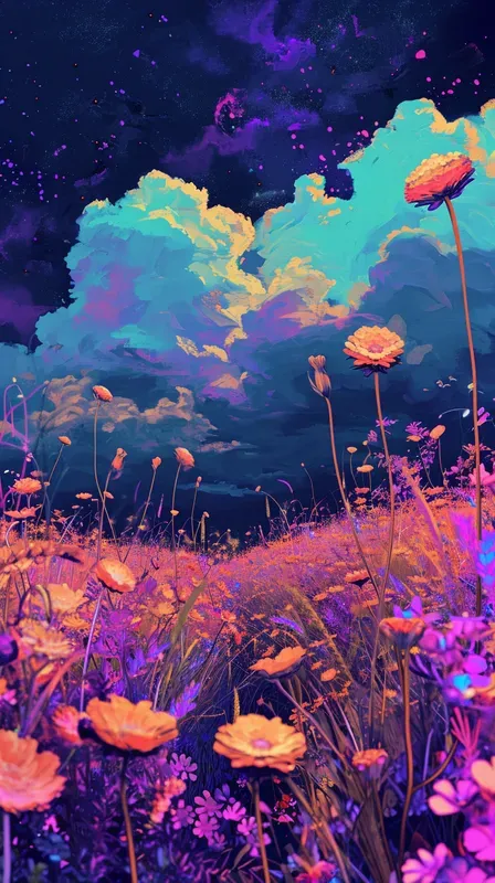 Lisa Frank Psychedelic Landscape Posters Midjourney Prompt | PromptBase