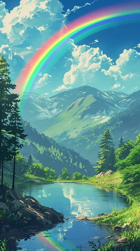 Lisa Frank Psychedelic Landscape Posters Midjourney Prompt | PromptBase