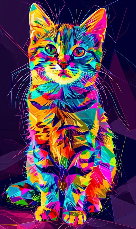 Rainbow Pet Portraits Animals Midjourney Prompt | PromptBase