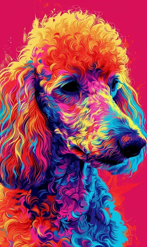 Rainbow Pet Portraits Animals Midjourney Prompt | PromptBase