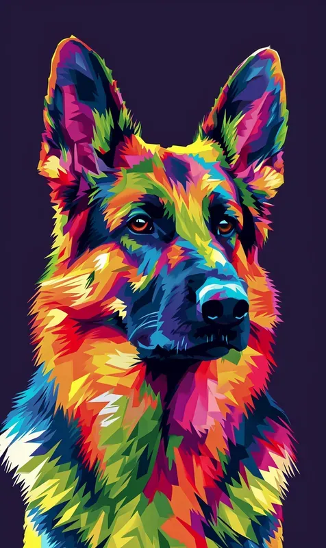 Rainbow Pet Portraits Animals Midjourney Prompt | PromptBase