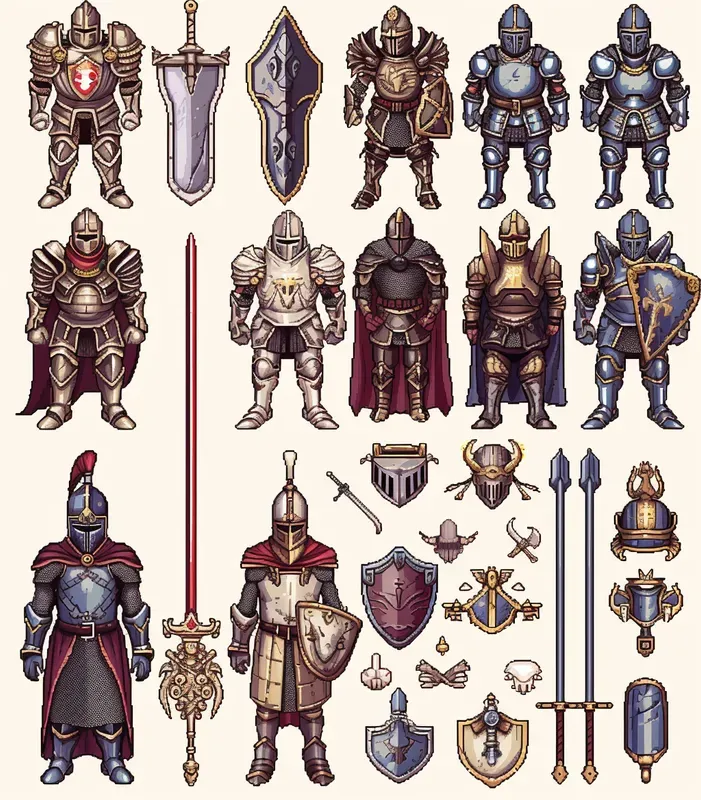 Pixel Art Object Sprite Sheets Midjourney Prompt | PromptBase Pixel Art Object Sprite Sheets Midjourney Prompt | PromptBase
