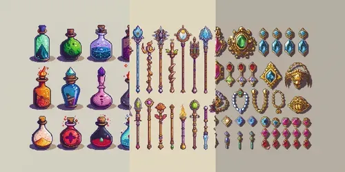 Pixel Art Sprite Sheets Midjourney Prompt | PromptBase