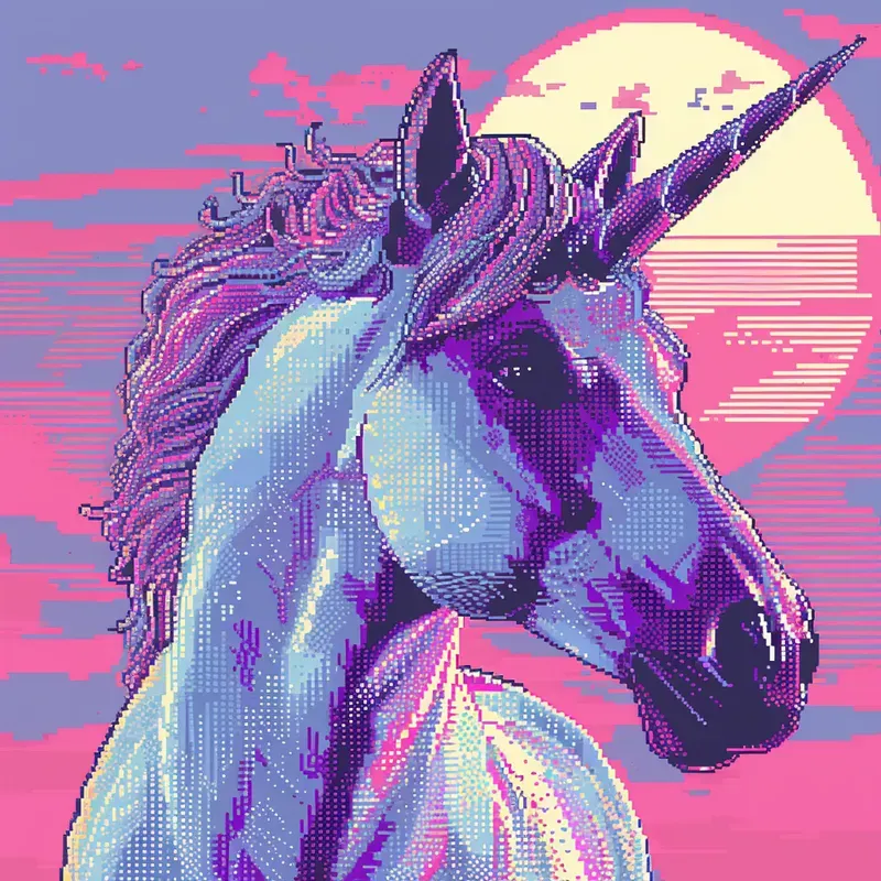 80s Pixel Style Animal Posters Stickers Midjourney Prompt | PromptBase