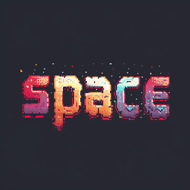 80s Style Pixel Word Stickers Midjourney Prompt | PromptBase