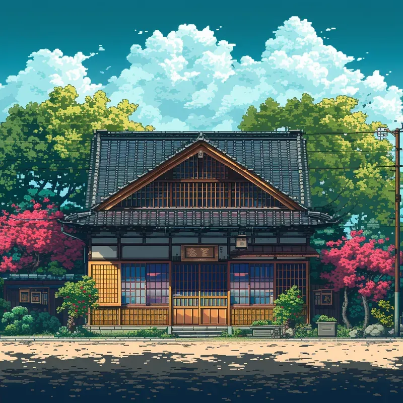 Modern Pixel Art Environments Midjourney Prompt | PromptBase