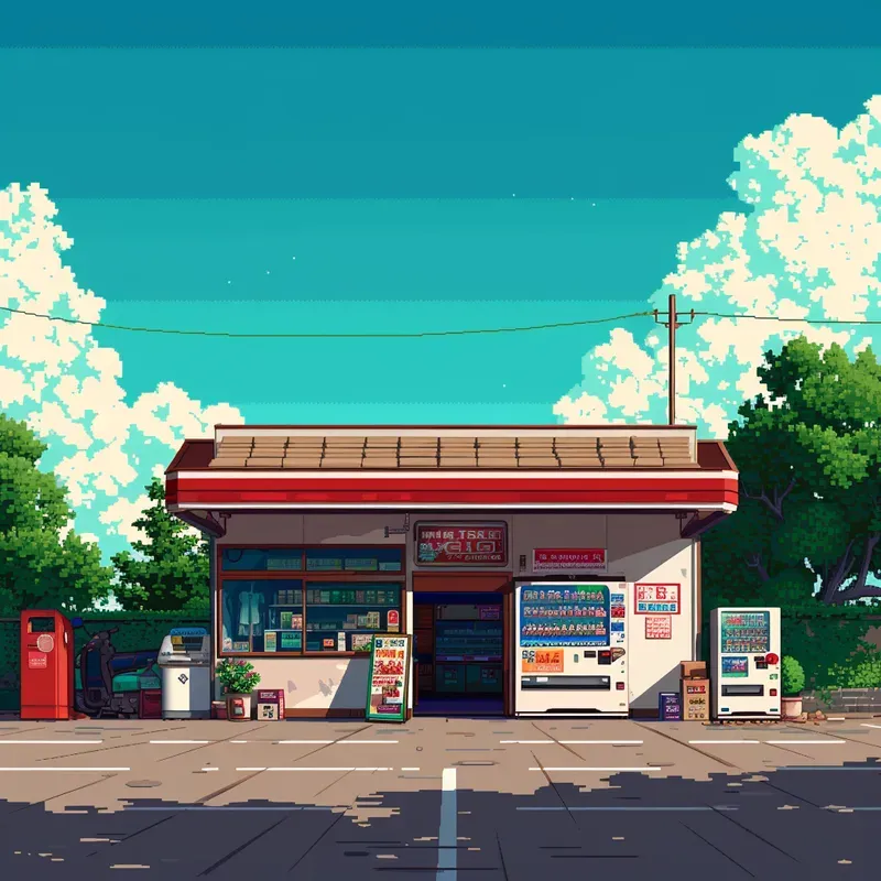 Modern Pixel Art Environments Midjourney Prompt | PromptBase