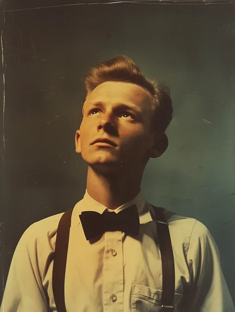 Retro 50s Portrait Photographs Midjourney Prompt | PromptBase