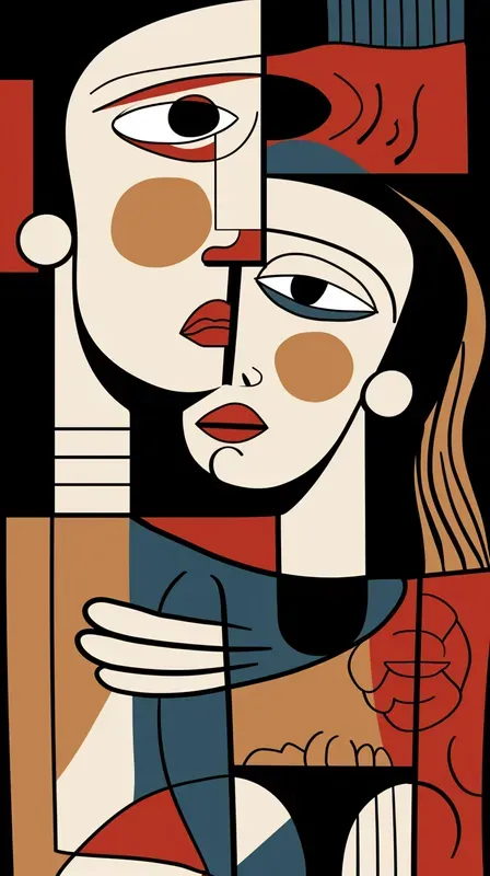 Picasso Style Vector Portraits Midjourney Prompt | PromptBase