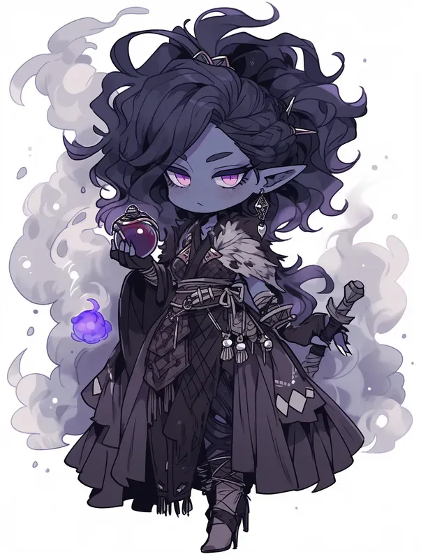 DnD Chibi Fantasy Character Art Midjourney Prompt | PromptBase