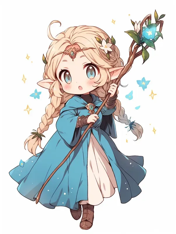 DnD Chibi Fantasy Character Art Midjourney Prompt | PromptBase