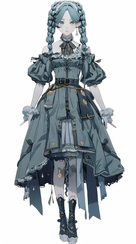 Vtuber Character Model Concept Sheets Midjourney Prompt | PromptBase