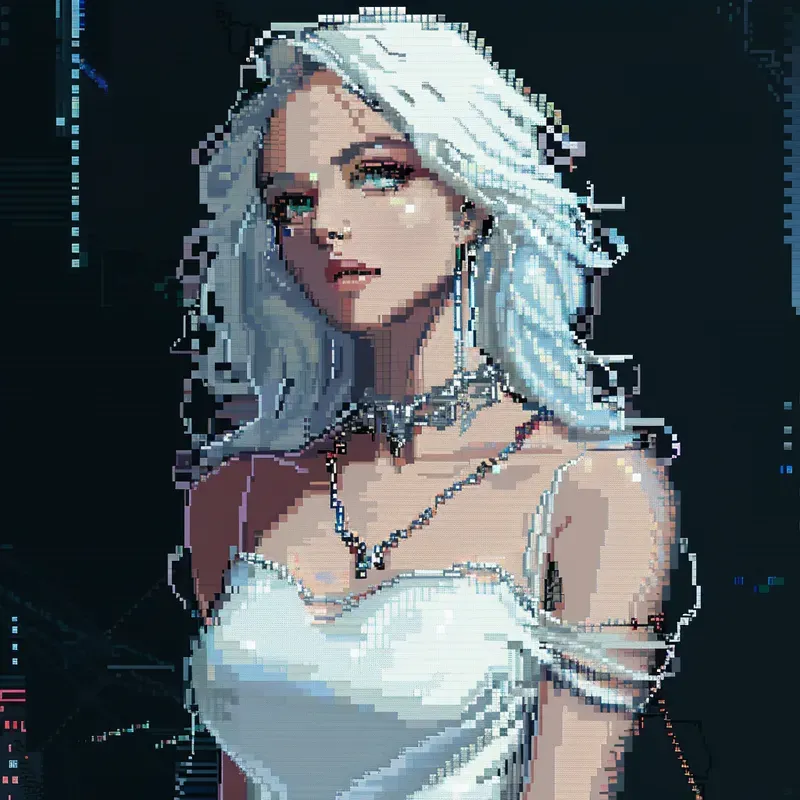 Cyberpunk Pixel Art Portraits Midjourney Prompt | PromptBase