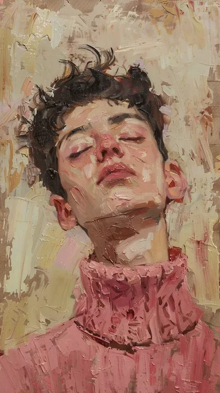 Rough Oil Art Portraits Midjourney Prompt | PromptBase