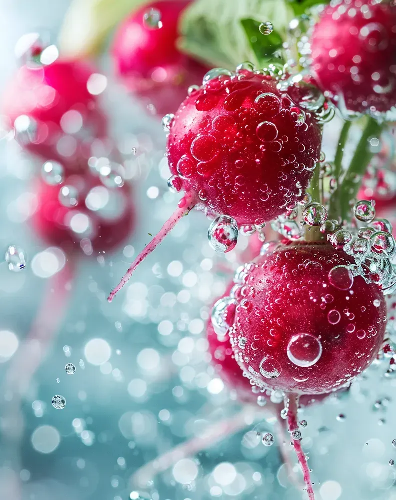 Fruits In Sparkling Bubble Water Midjourney Prompt | PromptBase