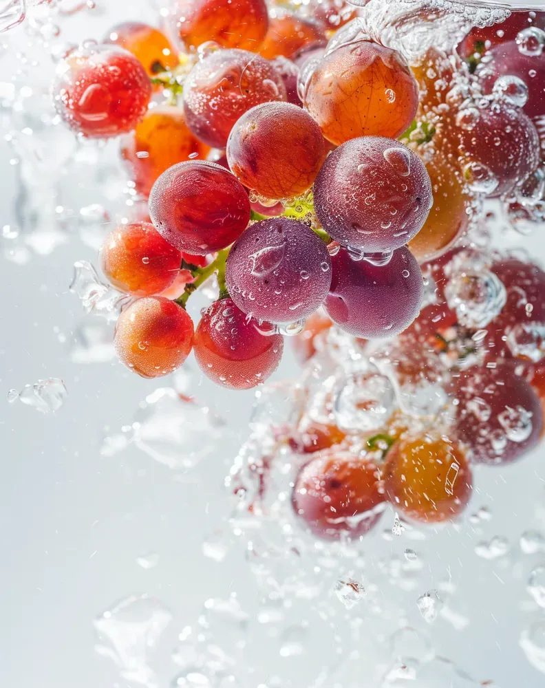 Fruits In Sparkling Bubble Water Midjourney Prompt | PromptBase