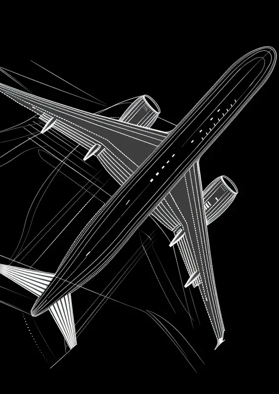 Contour White Line Art Vector Posters Midjourney Prompt | PromptBase