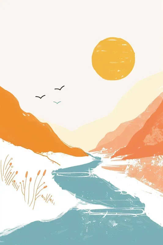 Abstract Pastel Environment Landscapes Midjourney Prompt | PromptBase