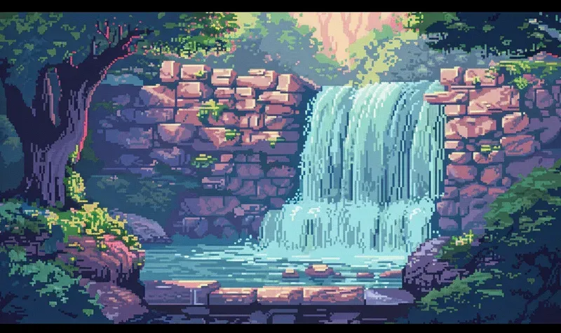 Chill Lofi Pixel Art Backgrounds Midjourney Prompt | PromptBase