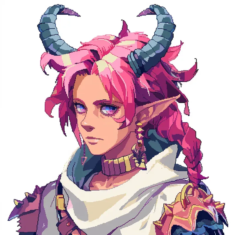Characters Retro Game Portrait Art Midjourney Prompt | PromptBase