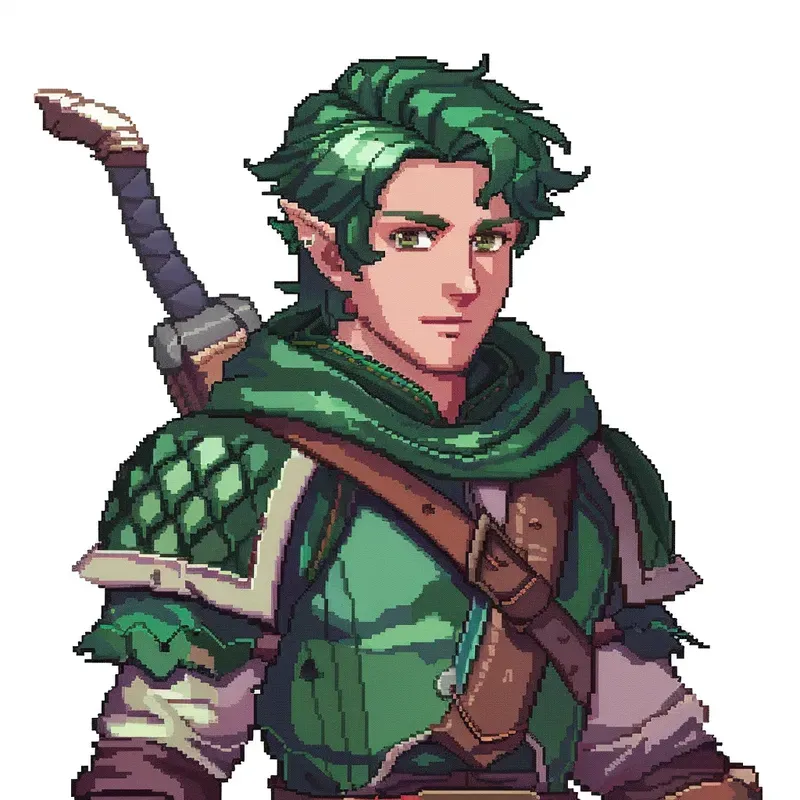 Characters Retro Game Portrait Art Midjourney Prompt | PromptBase