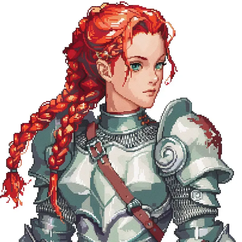 Characters Retro Game Portrait Art Midjourney Prompt | PromptBase